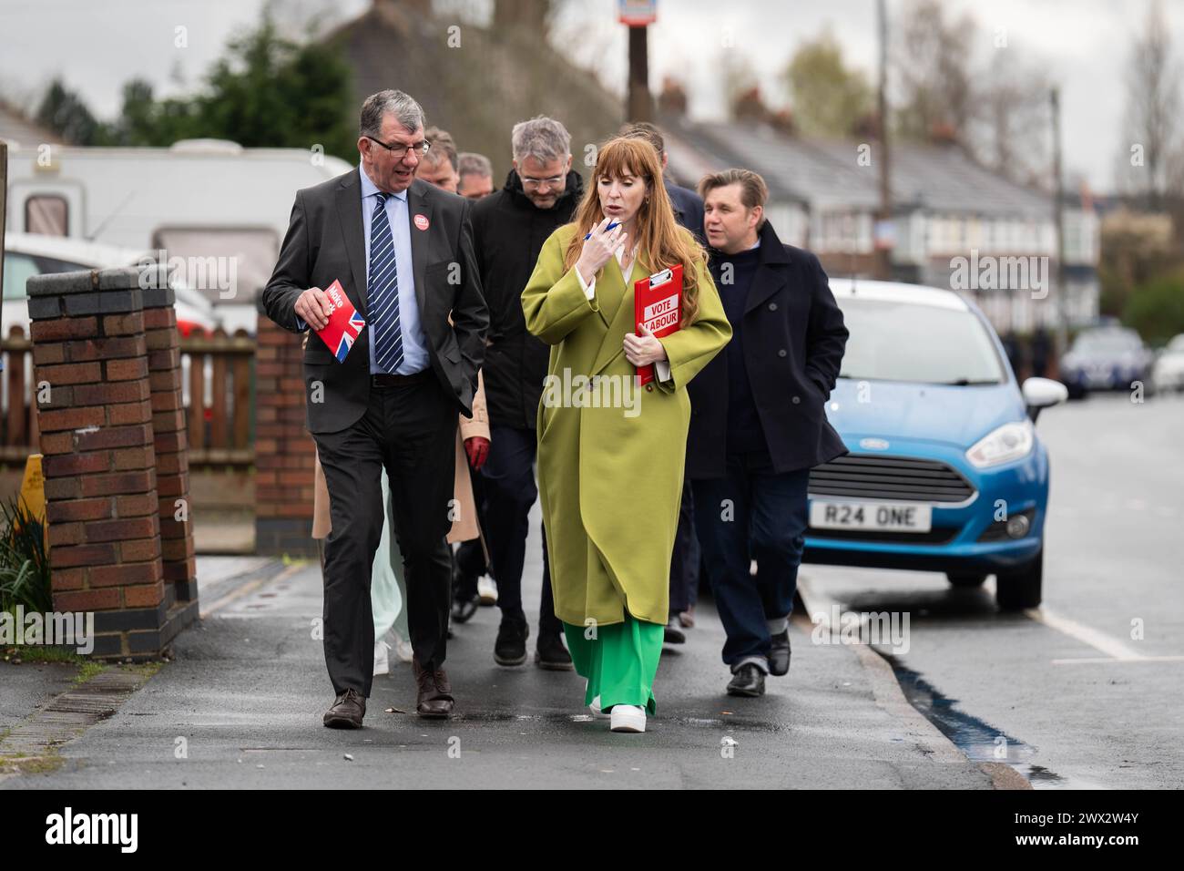 Deputy Labour Party leader Angela Rayner out canvassing on the streets ...