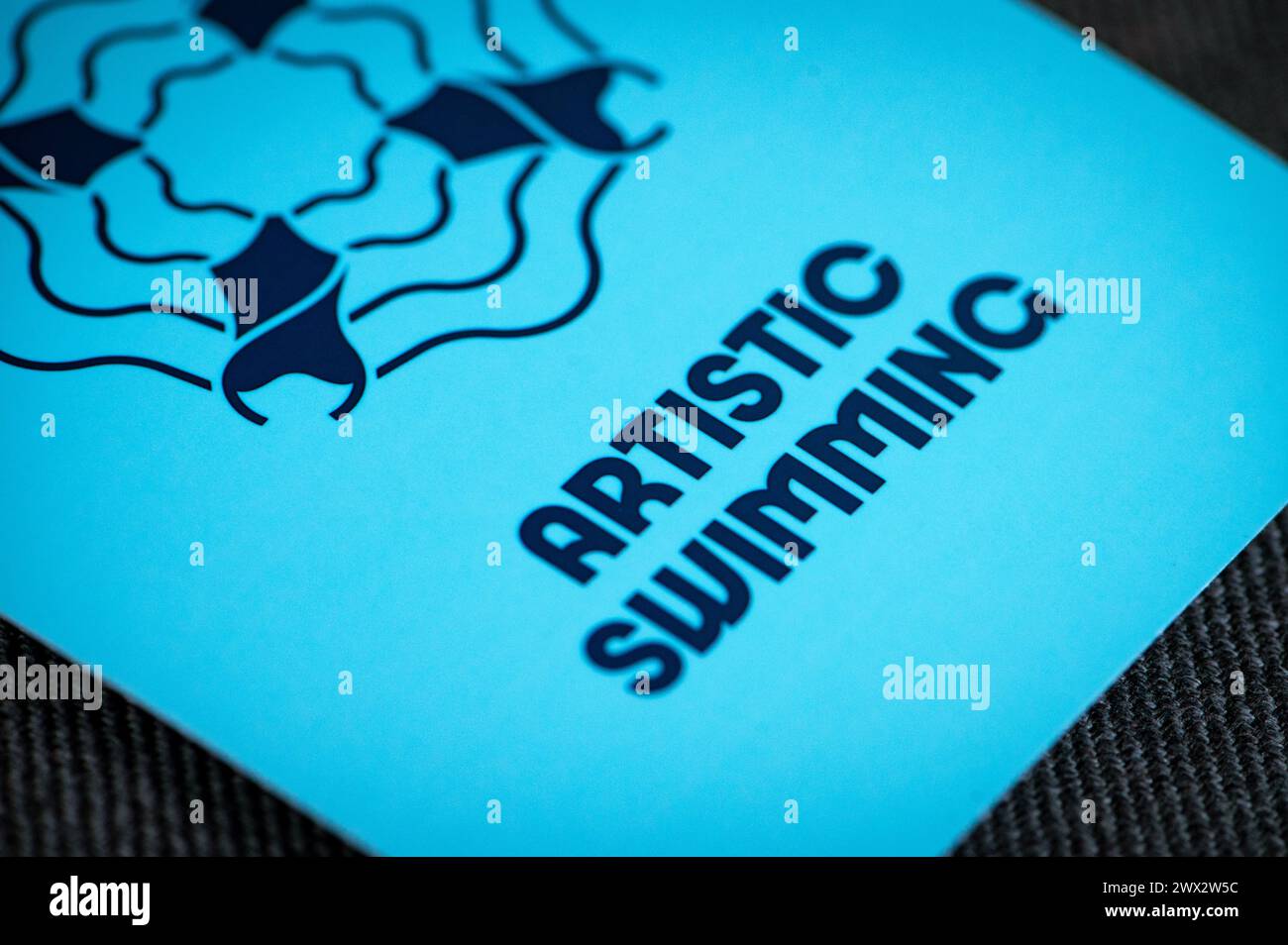 Artistic swimming pictogram for paris 2024 summer olympics. Official ...