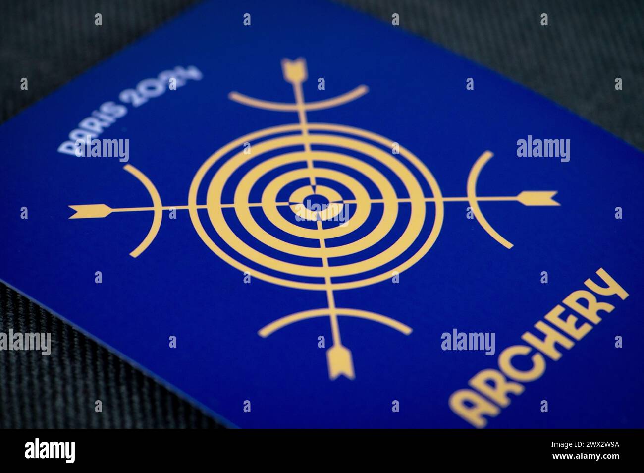 Archery pictogram for paris 2024 summer olympics. Official icon of ...