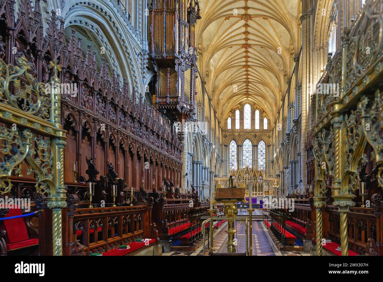 Ely cathedral stained glass window hi-res stock photography and images ...