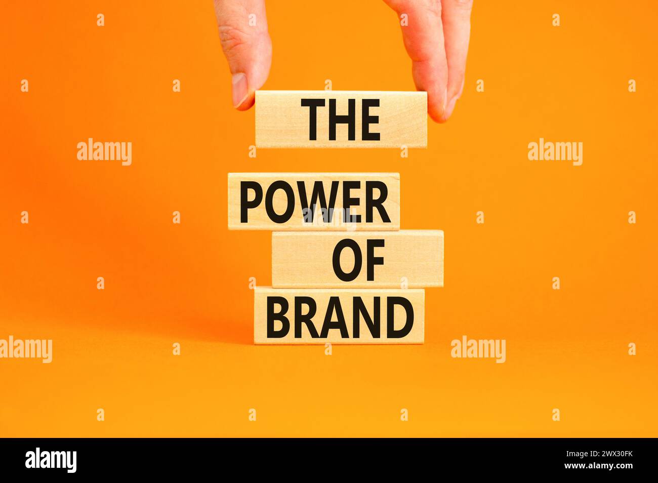 The power of brand symbol. Concept words The power of brand on ...