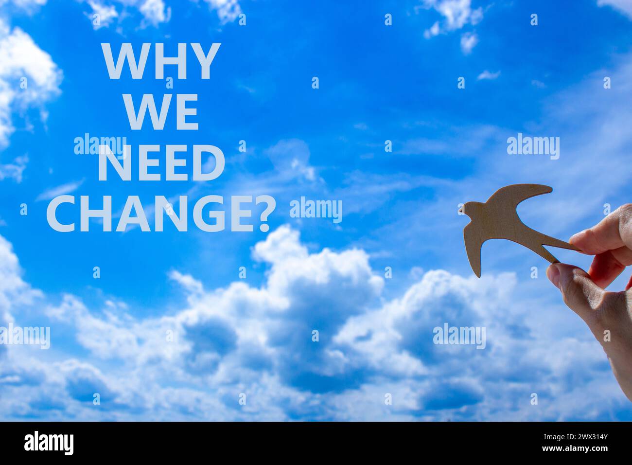 Why we need change symbol. Concept words Why we need change. Beautiful ...