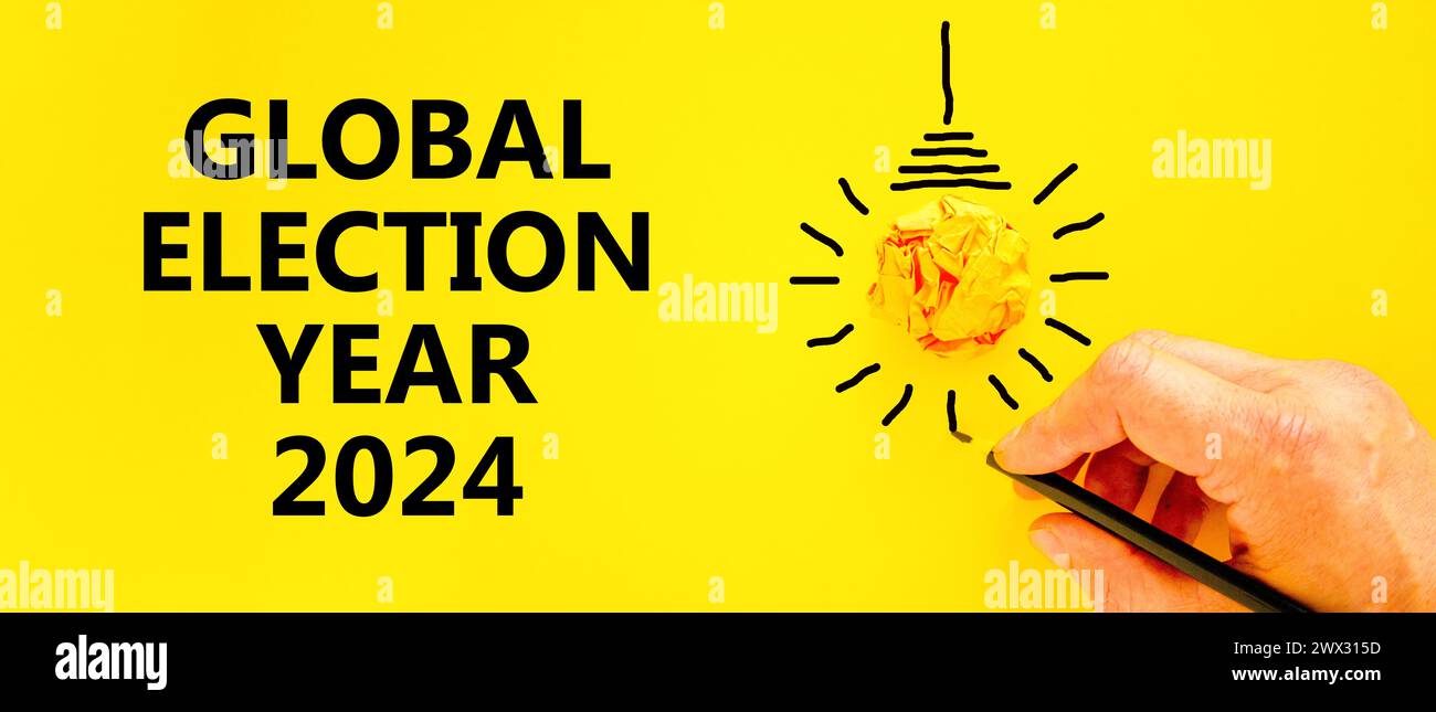 Global election year 2024 symbol. Concept words Global election year ...