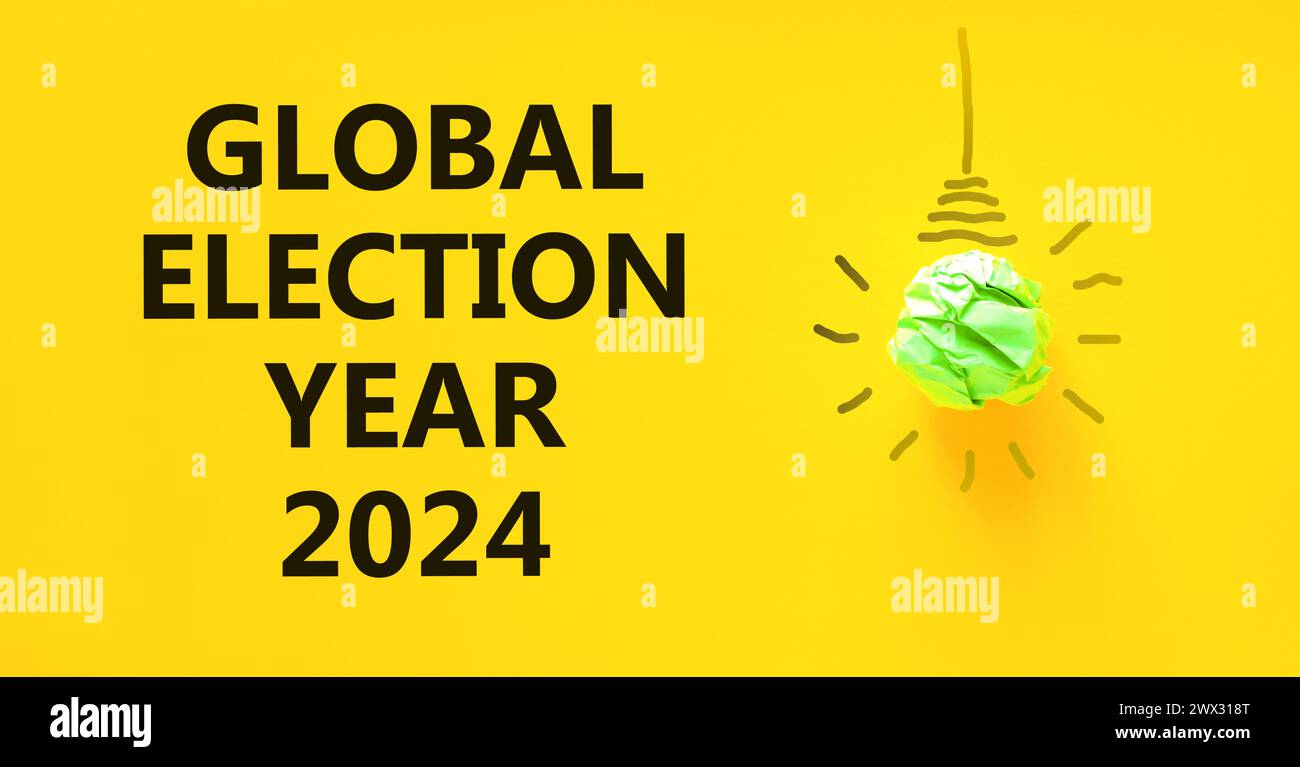 Global election year 2024 symbol. Concept words Global election year ...