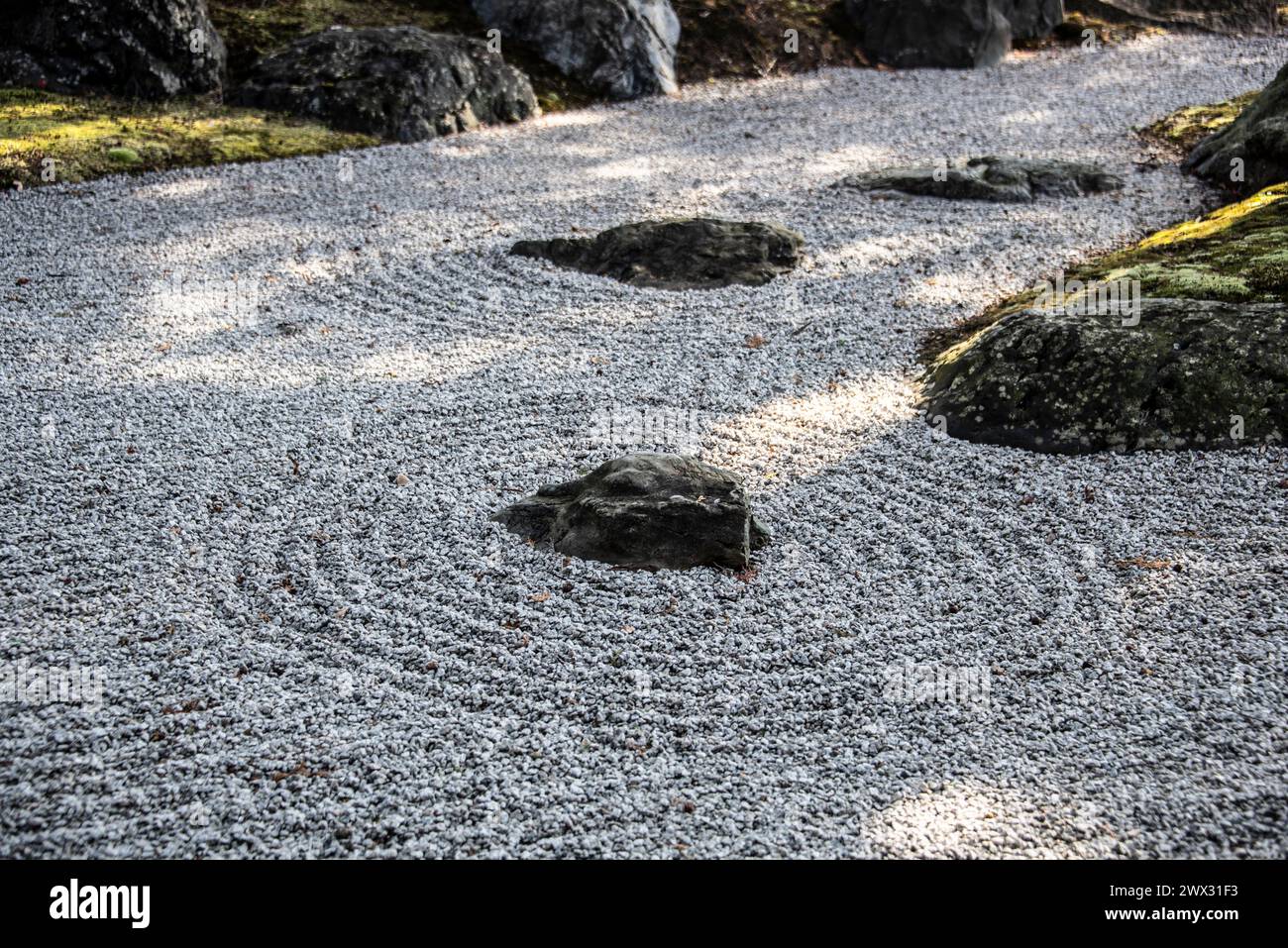 A Zen rock garden in Kyoto, Japan Stock Photo - Alamy