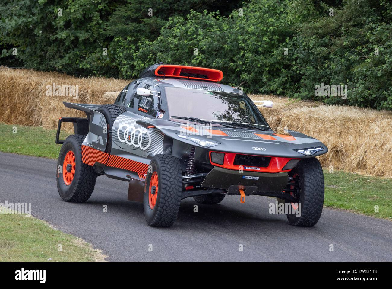 2023 Audi RS Q E-Tron E2 Dakar rally racer at the Goodwood Festival of ...