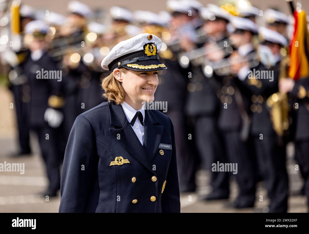 Kiel, Germany. 27th Mar, 2024. Frigate Captain Inka von Puttkamer ...