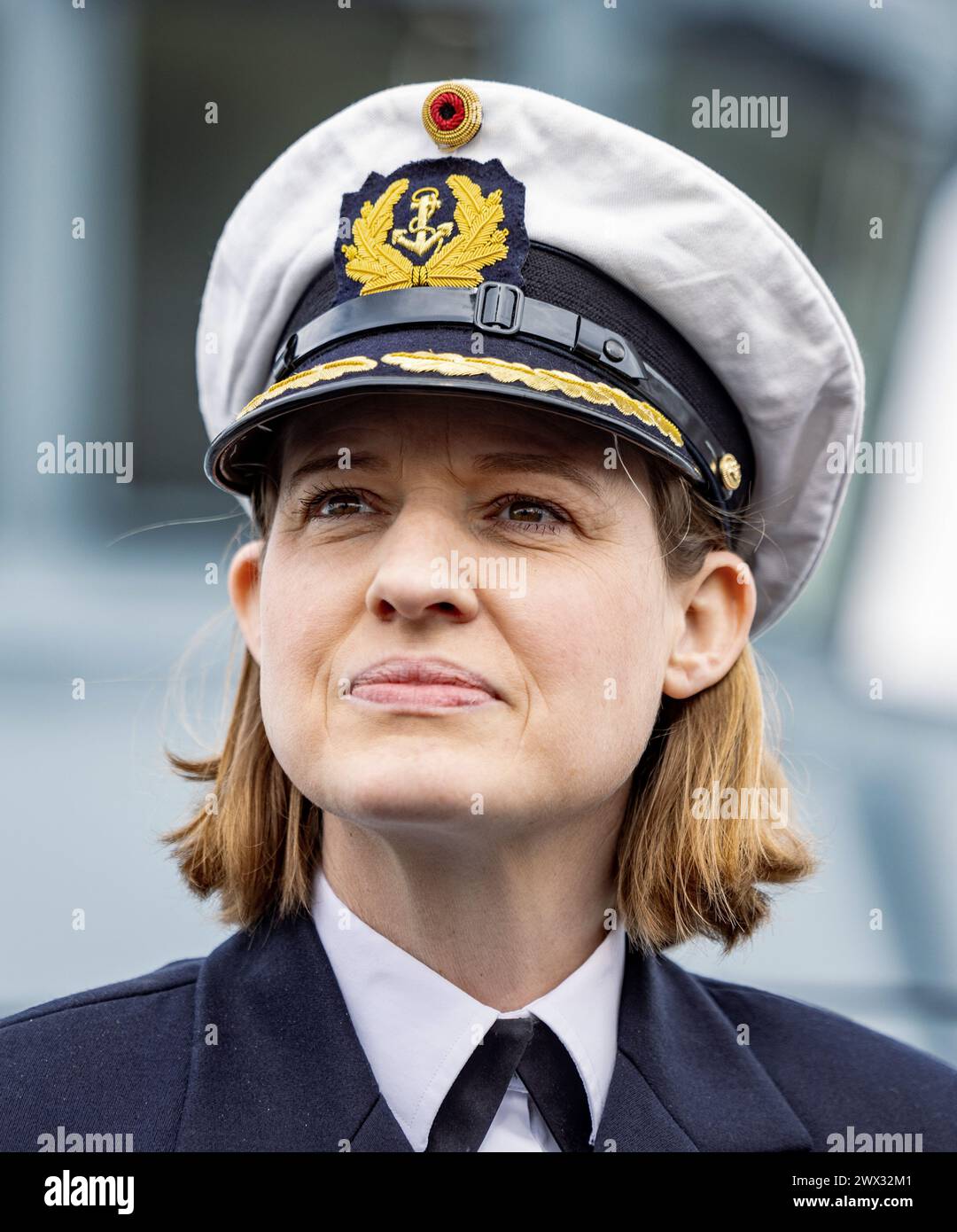 Kiel, Germany. 27th Mar, 2024. Frigate Captain Inka von Puttkamer ...