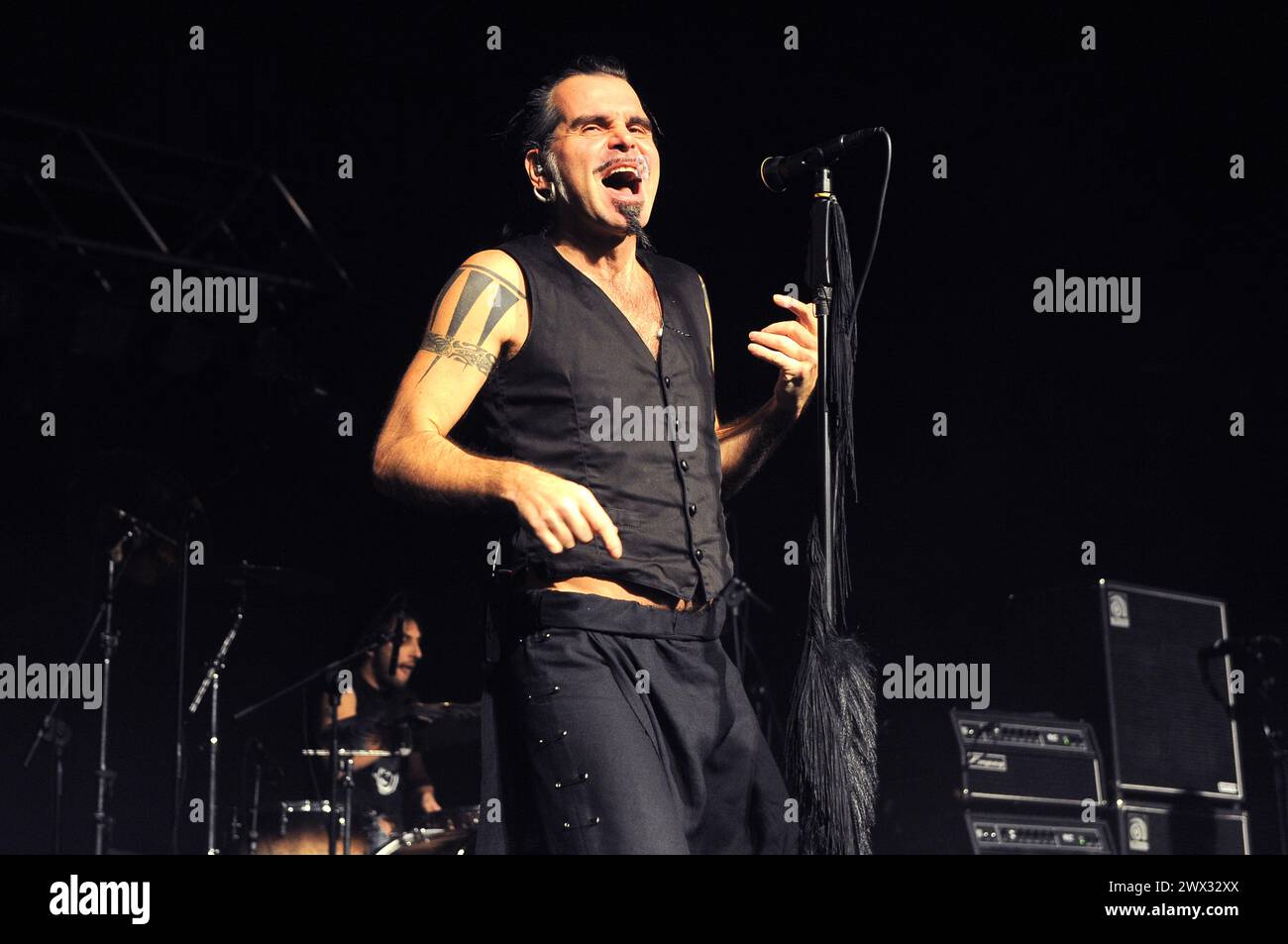 Milan Italy 31/01/2013: Piero Pelù, Italian singer of the rock group ...