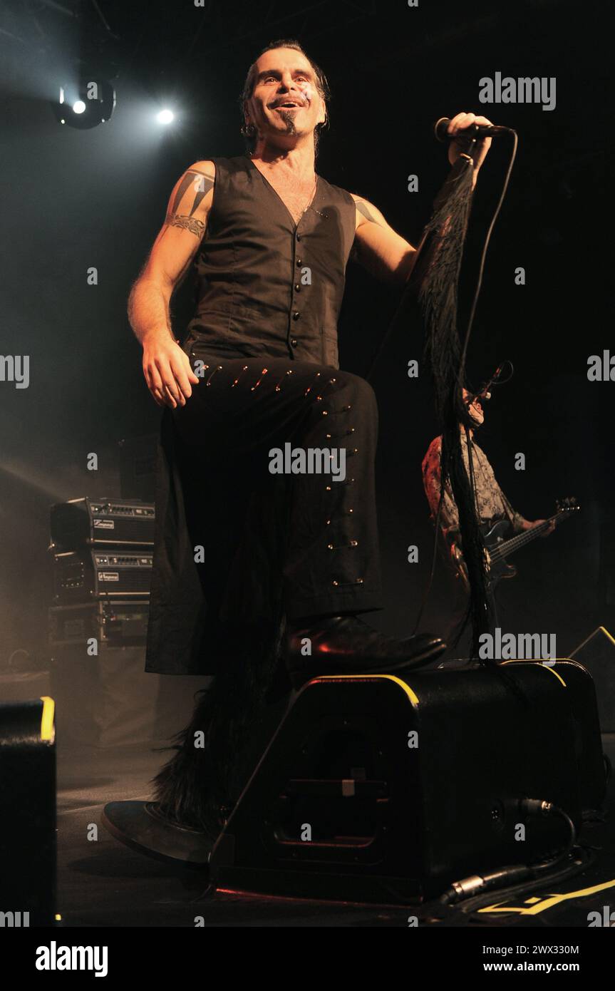 Milan Italy 31/01/2013: Piero Pelù, Italian singer of the rock group ...