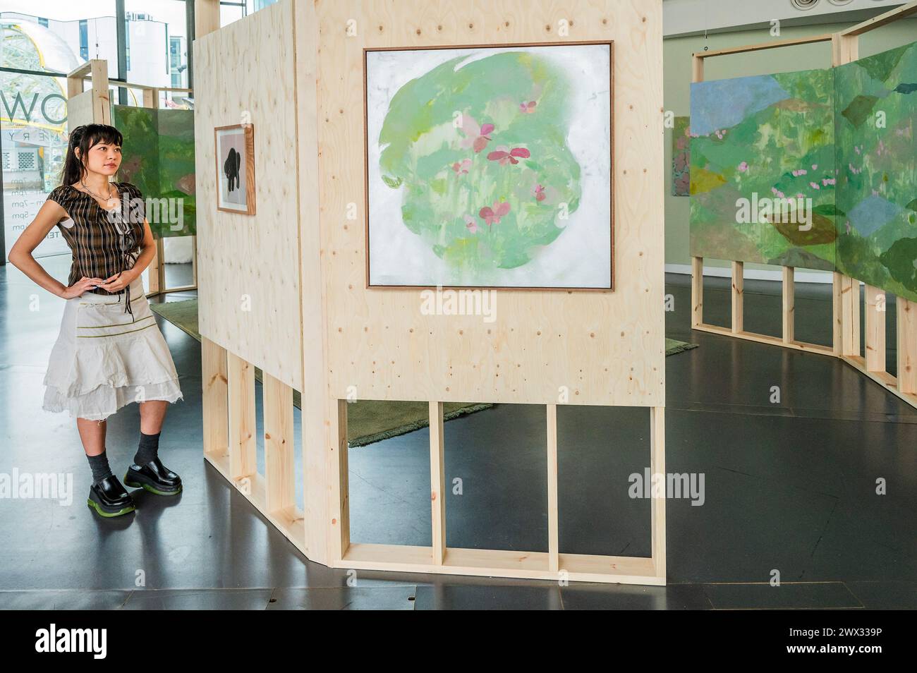 London, UK. 27 Mar 2024. Charlotte Mei with her work, I want to be like ...