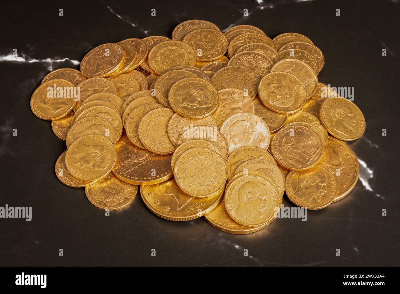 Gold coin napoleon hi-res stock photography and images - Alamy