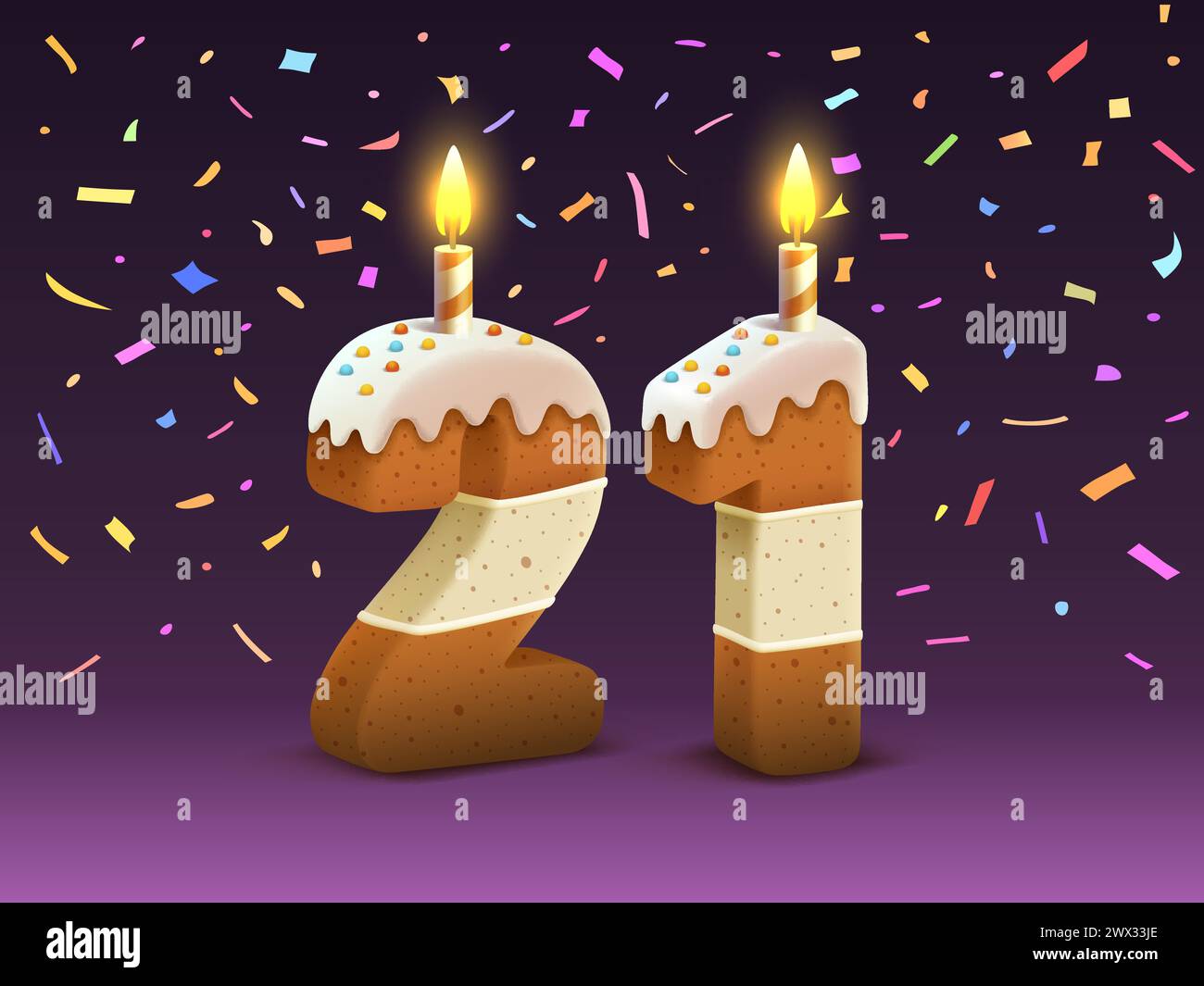 Happy Birthday, person birthday anniversary, Candle with cake in the ...