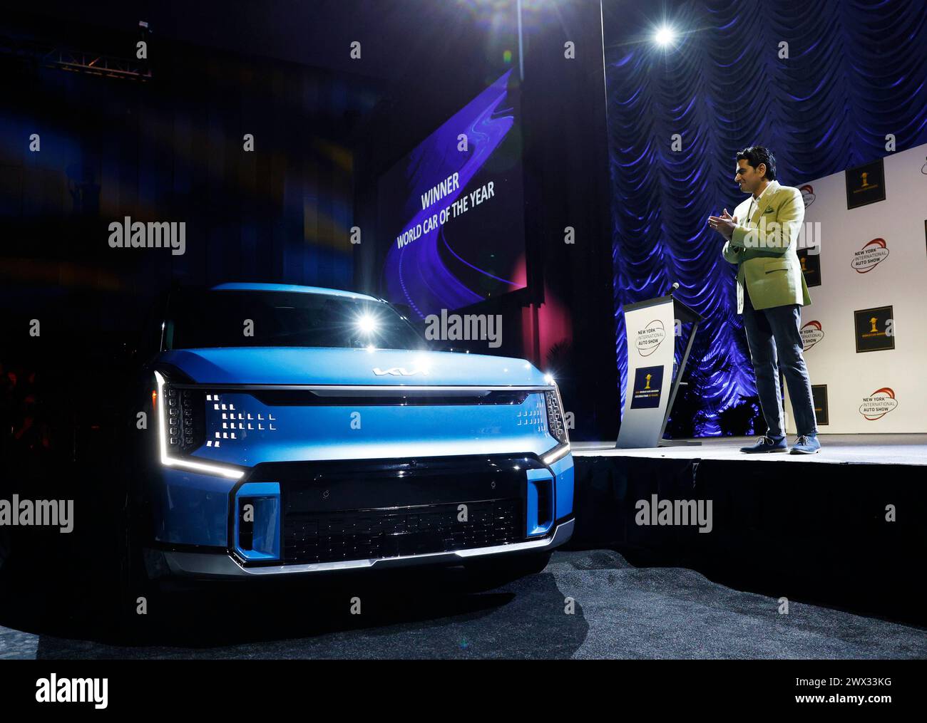 New York, United States. 27th Mar, 2024. The Kia EV9 wins the 2024 ...