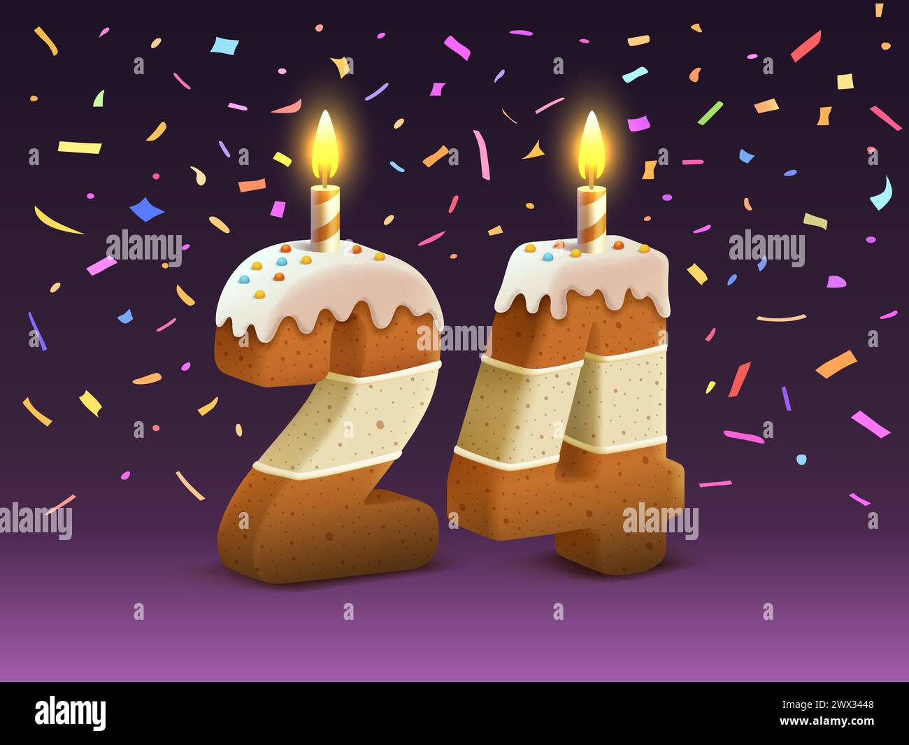 Happy Birthday, person birthday anniversary, Candle with cake in the ...