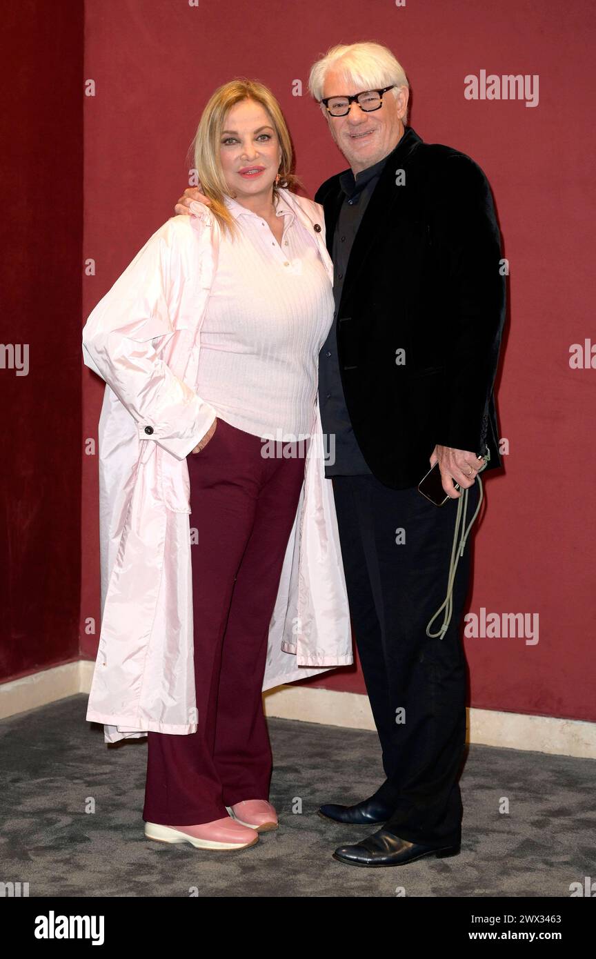 Simona Izzo mit Ehemann Ricky Tognazzi beim Photocall zur Canale 5 ...