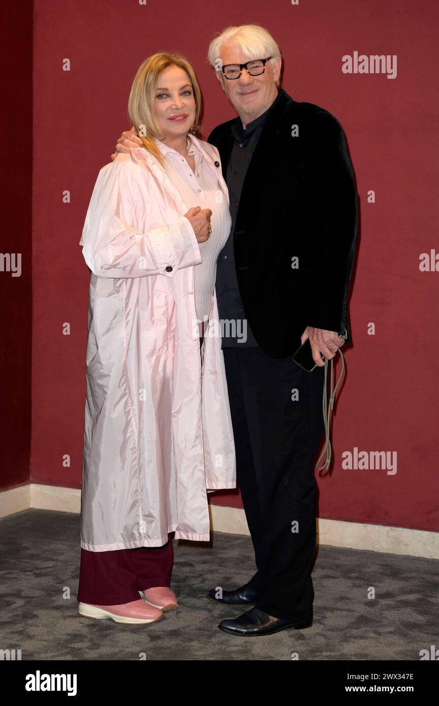 Simona Izzo mit Ehemann Ricky Tognazzi beim Photocall zur Canale 5 ...
