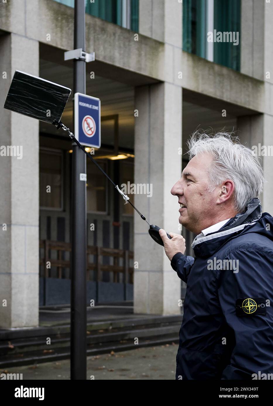 ARNHEM - Pegida leader Edwin Wagensveld arrives at the court, where he ...