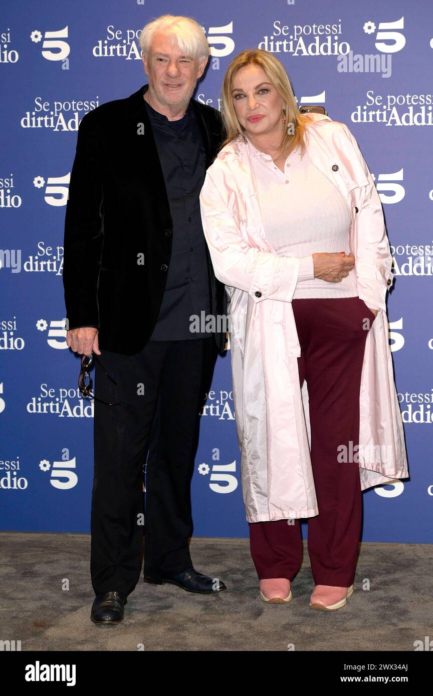 Ricky Tognazzi mit Ehefrau Simona Izzo beim Photocall zur Canale 5 ...