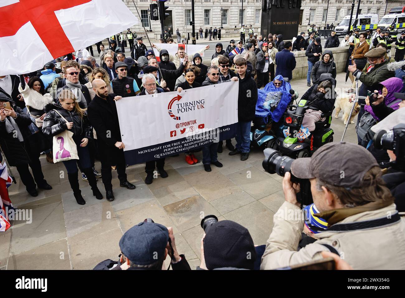 England, London, Whitehall, outside Downing Street, 23rd March 2024 ...