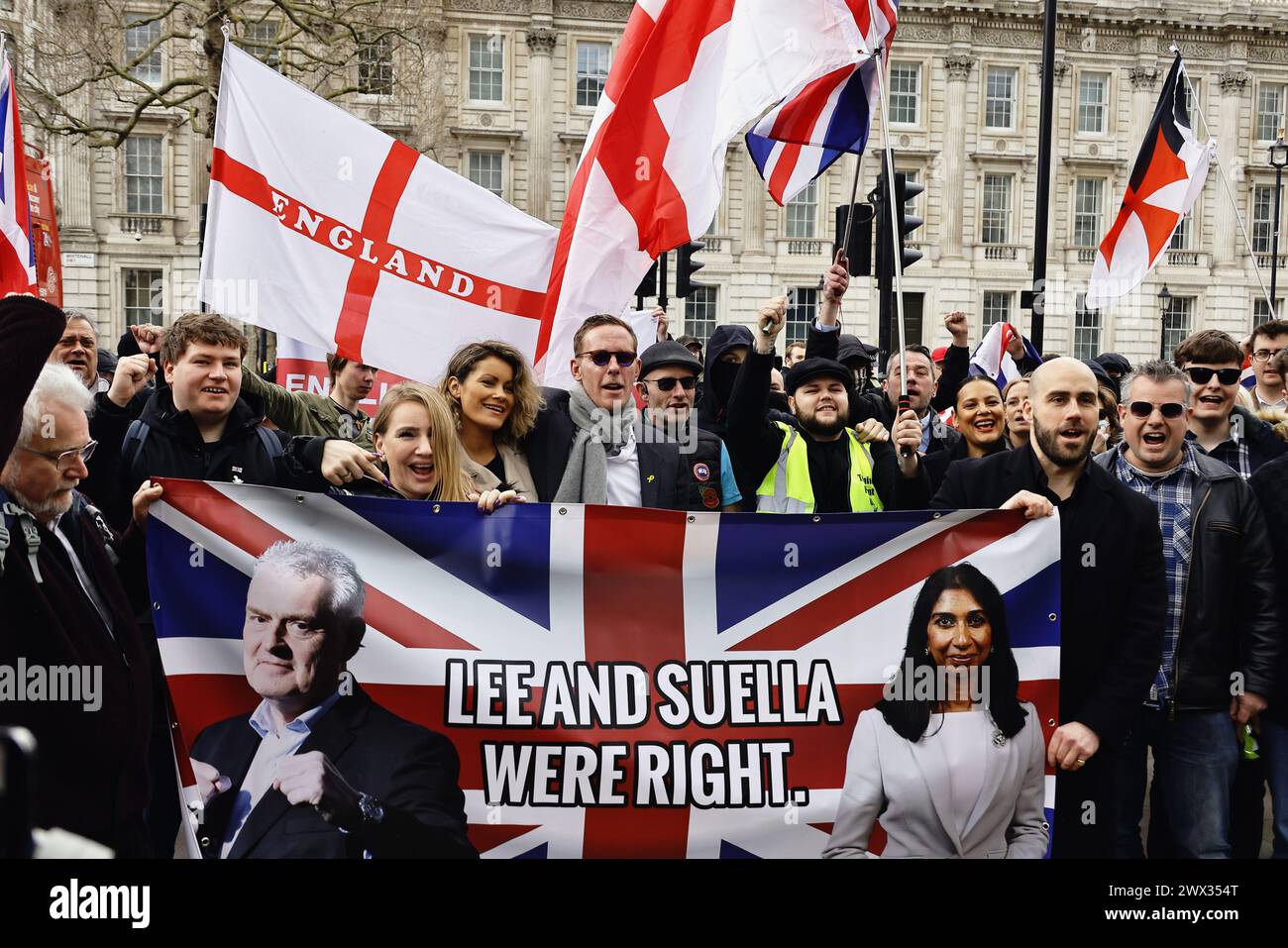 England, London, Whitehall, outside Downing Street, 23rd March 2024 ...