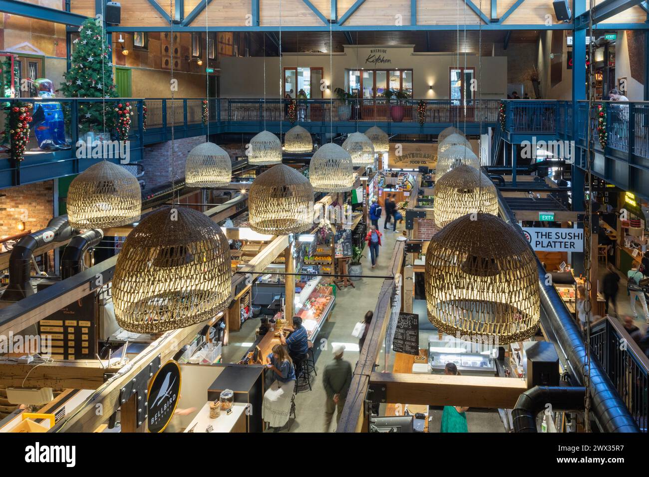 The Riverside market in the central district of Christchurch, New ...