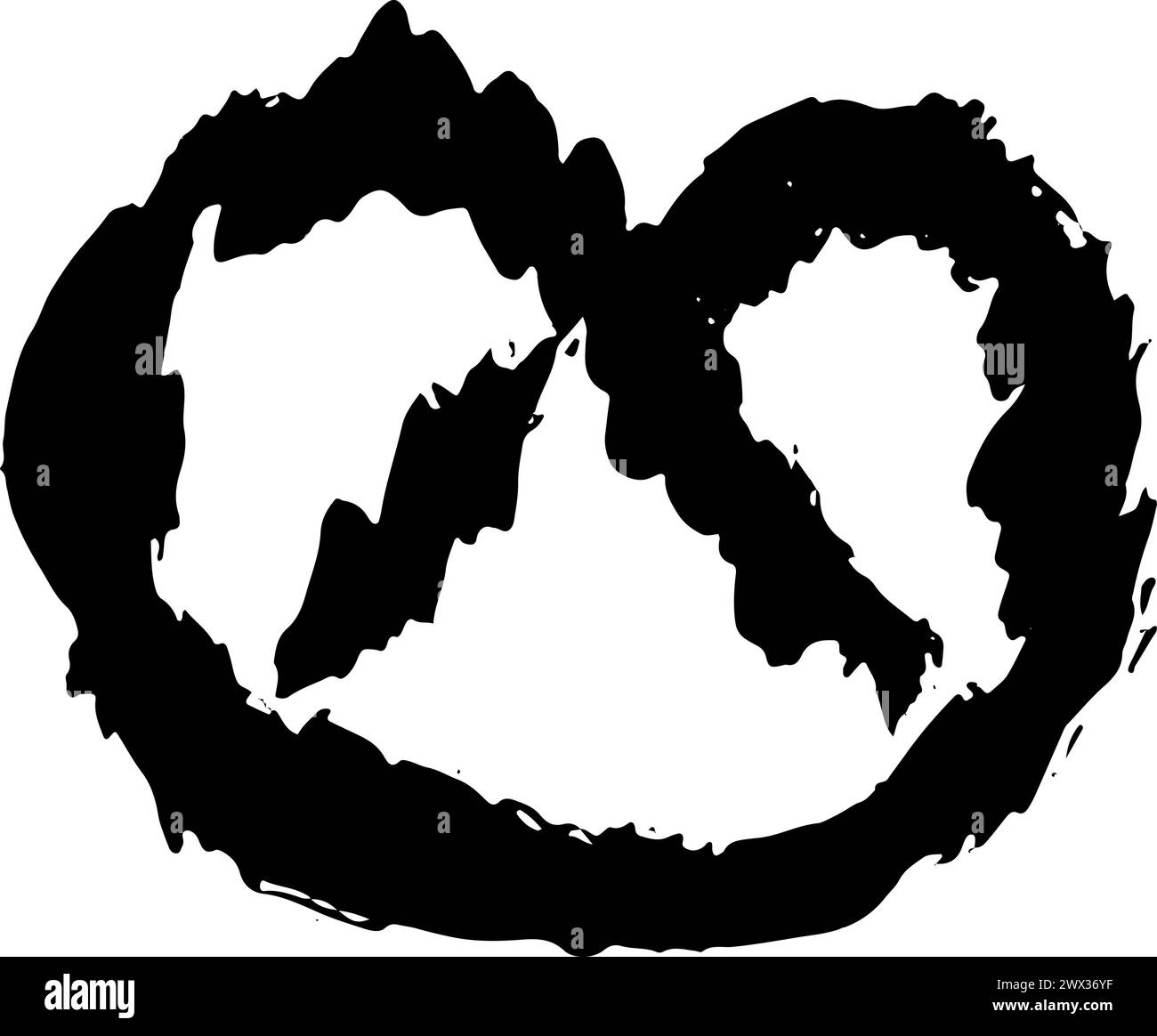 Pretzel background Black and White Stock Photos & Images - Alamy