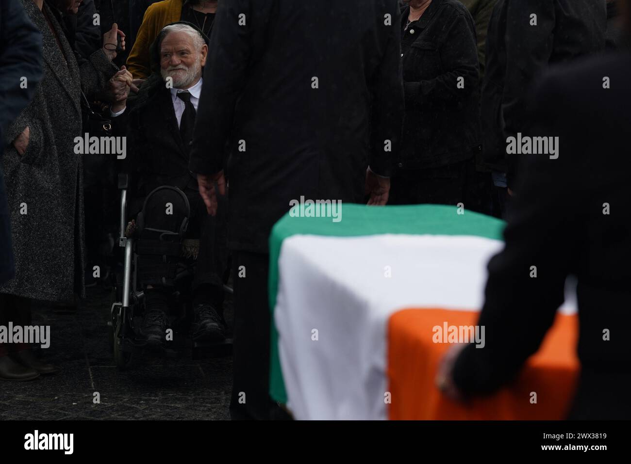 Jim Monaghan, attends the funeral service of veteran republican Rose ...