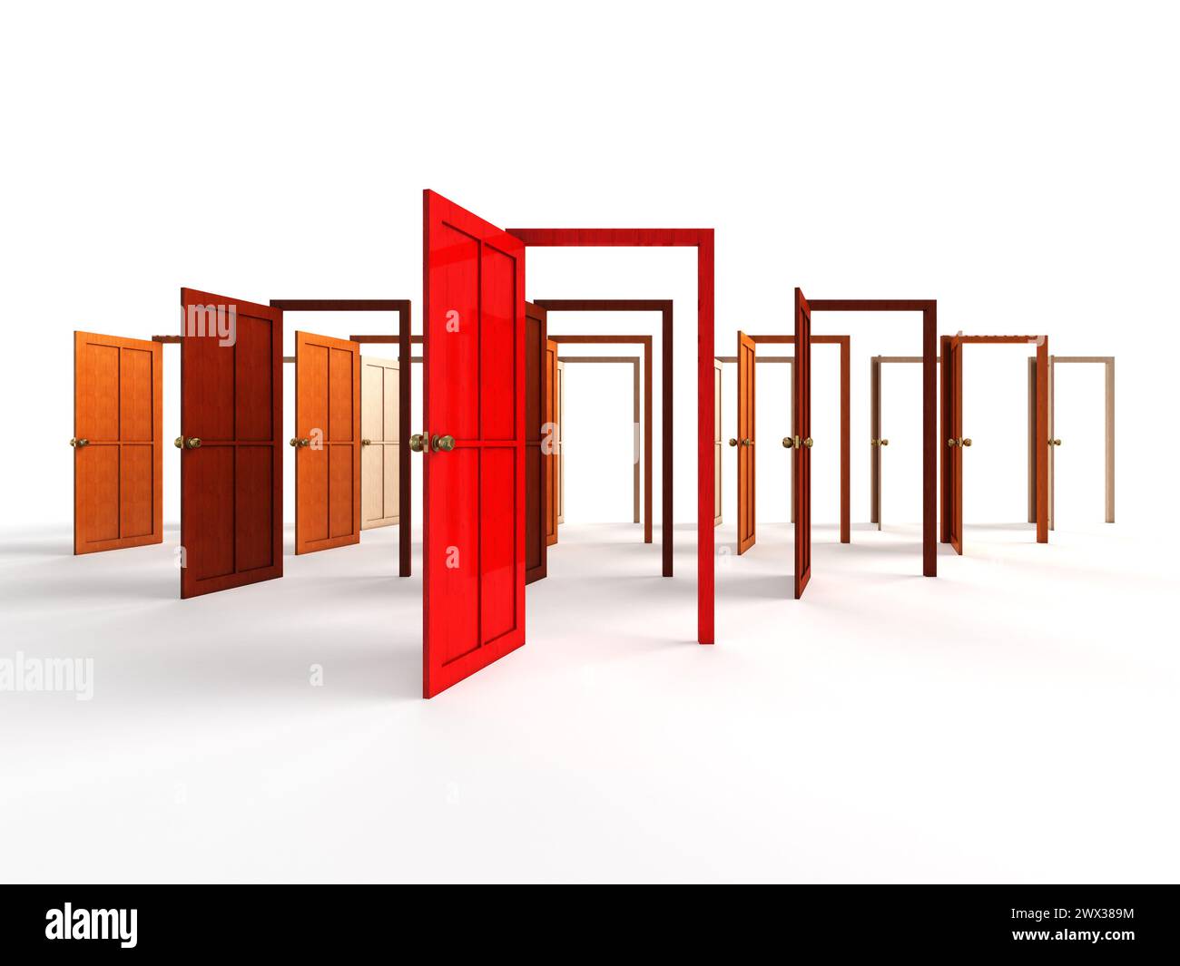 Choice doors Cut Out Stock Images & Pictures - Alamy