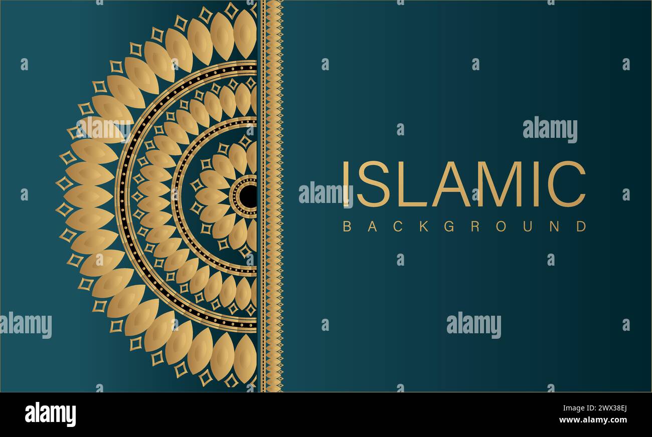 Islamic Background with Decorative Ornament Pattern Vector Illustration. Abstract Background ...