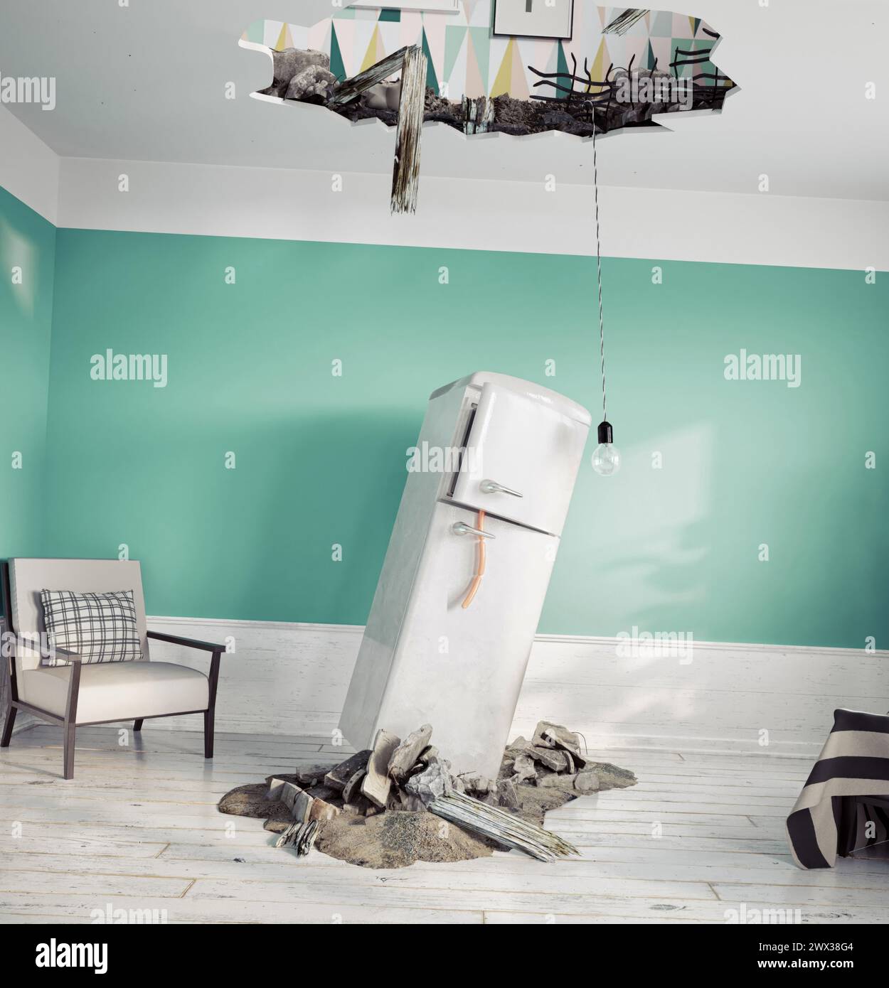 Broken refrigerator food hi-res stock photography and images - Alamy