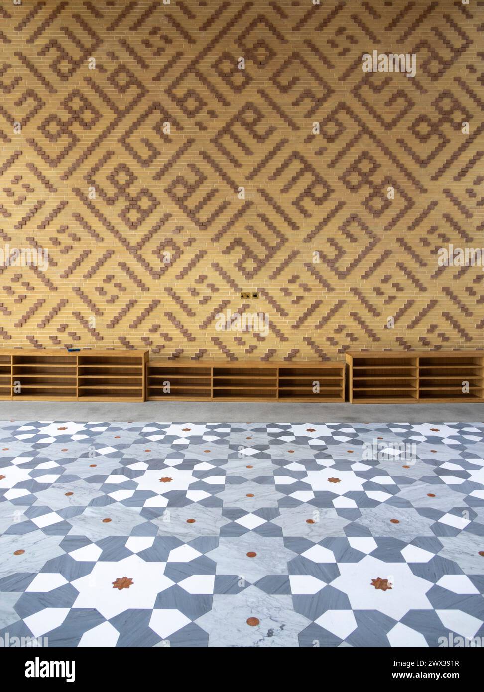 Vestibule of Cambridge Central Mosque, Cambridge, England, UK Stock ...