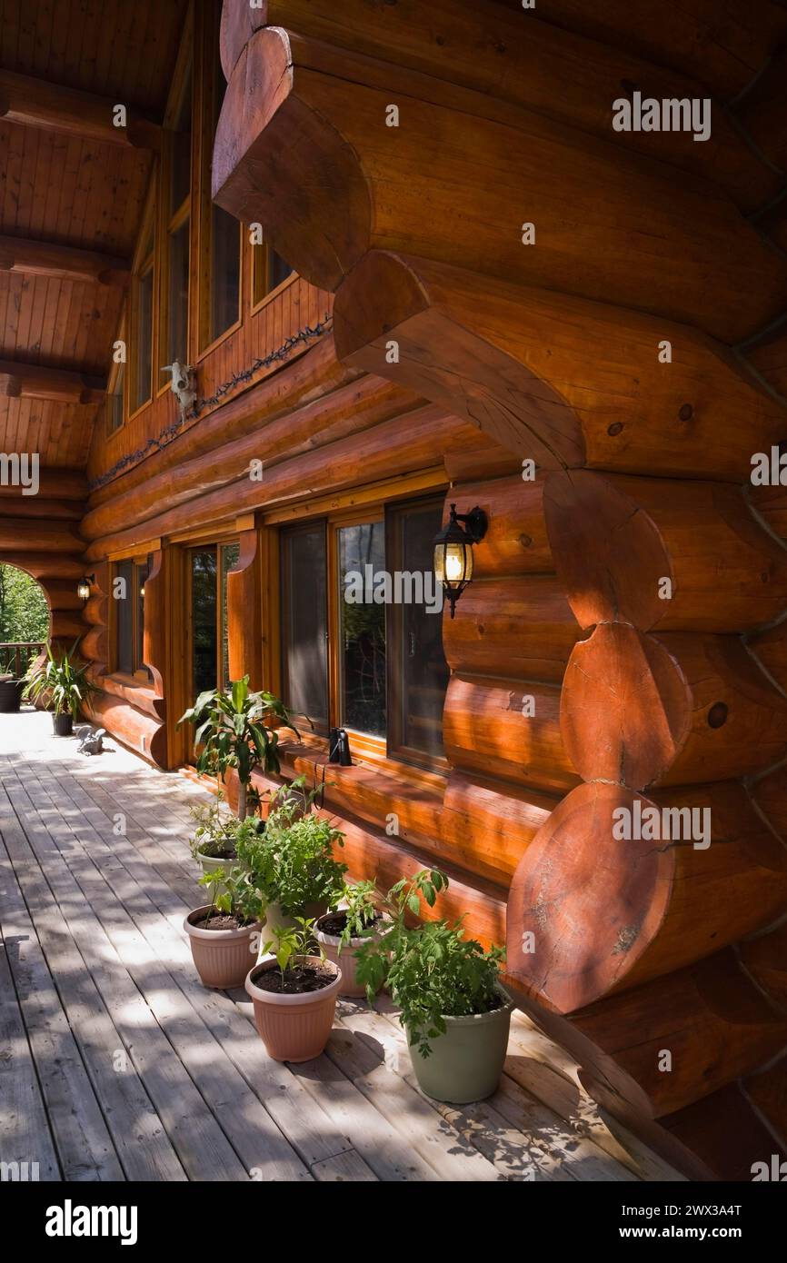 Chinked log cabin hi-res stock photography and images - Alamy
