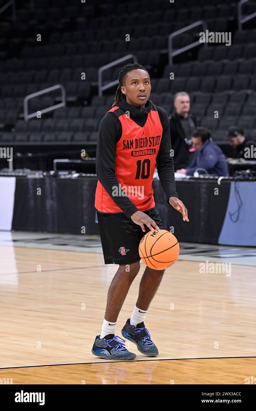 Boston, Mass. 27th Mar, 2024. San Diego State Aztecs guard BJ Davis (10 ...