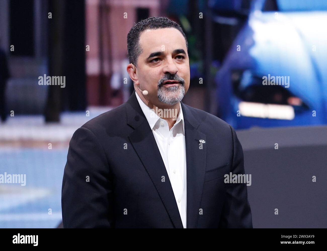 New York, United States. 27th Mar, 2024. Randy Parker, CEO of Hyundai ...