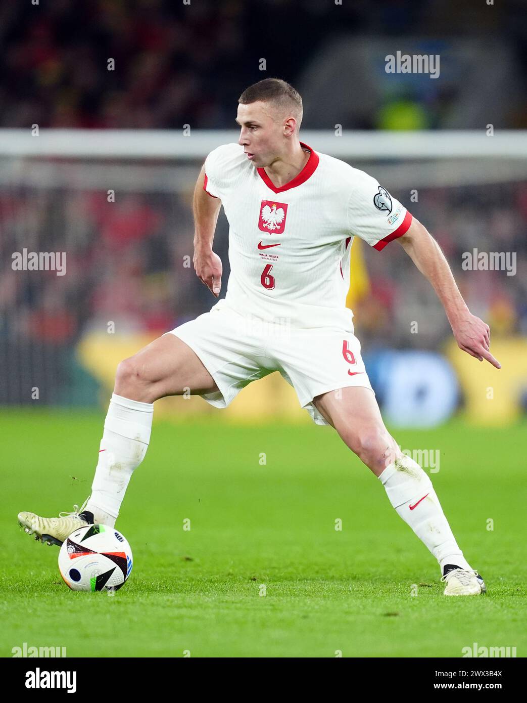 Poland's Jakub Piotrowski during the UEFA Euro 2024 Qualifying play-off ...