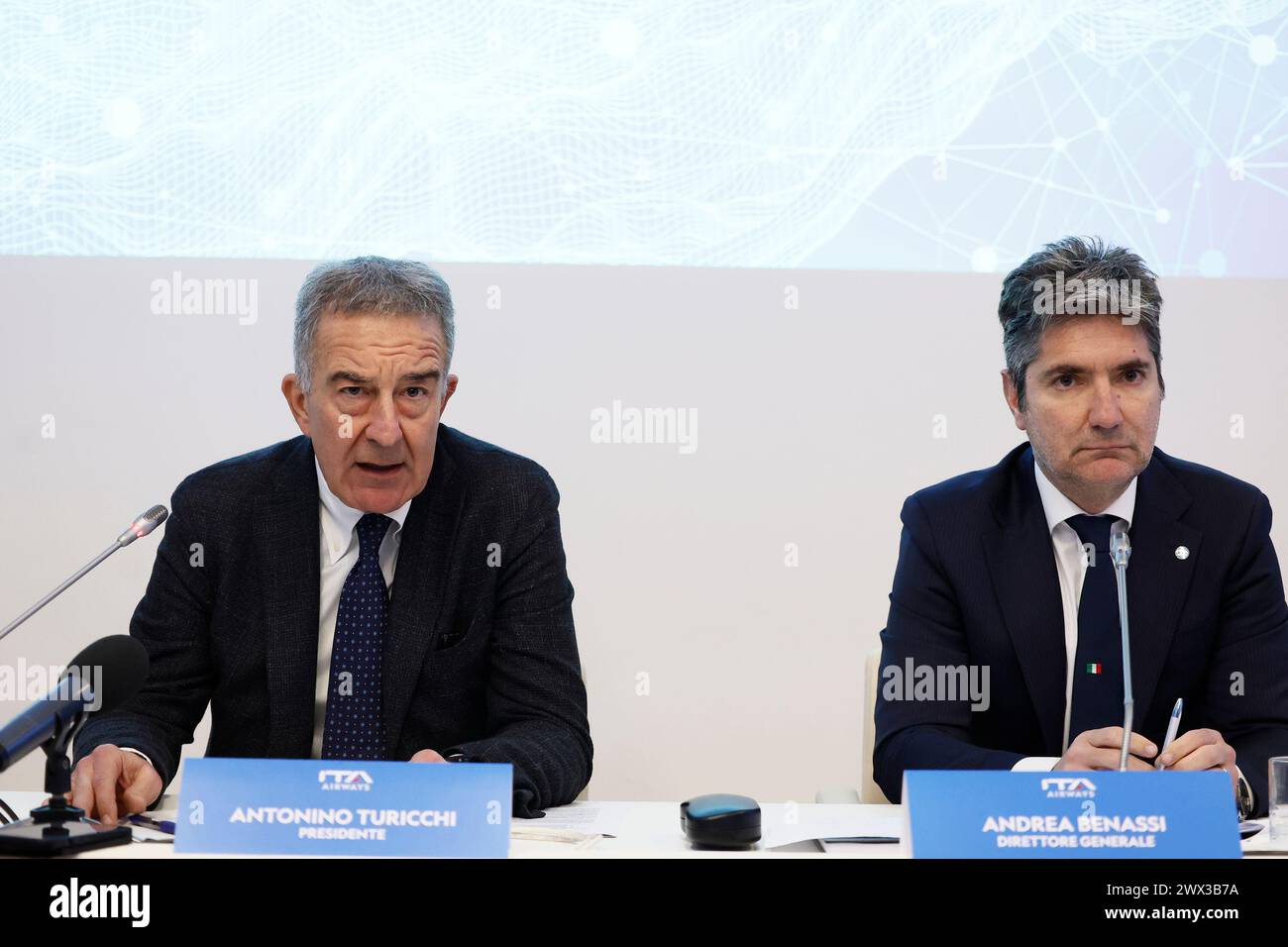 Roma, Italia. 27th Mar, 2024. Antonio Turicci presidente ITA Airways e ...