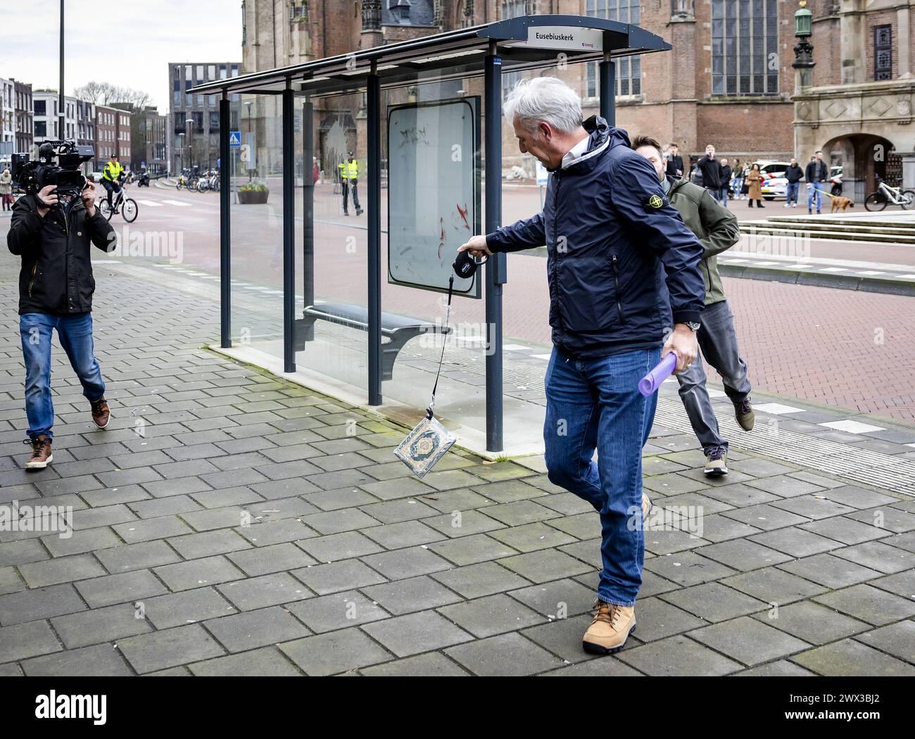 ARNHEM - Pegida leader Edwin Wagensveld arrives at the Arnhem court ...