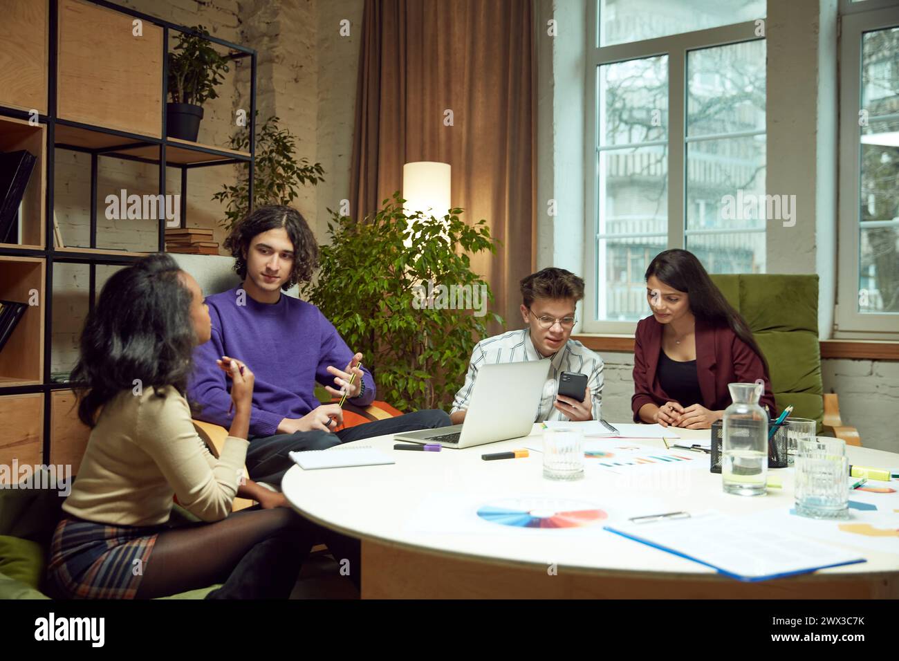 Same school books students hi-res stock photography and images - Alamy