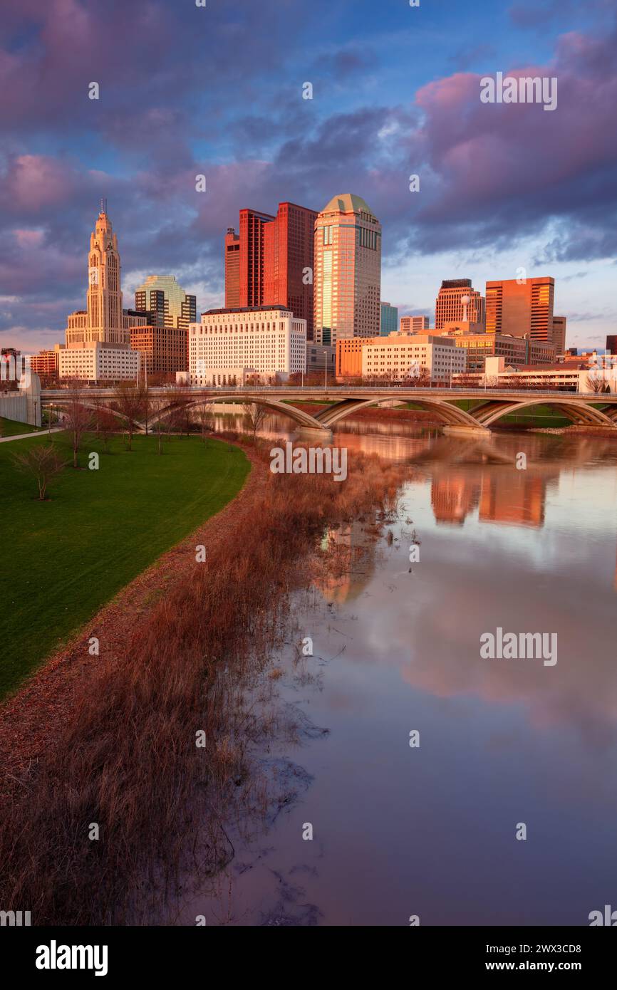 Columbus, Ohio, USA. Cityscape image of Columbus, Ohio, USA downtown ...