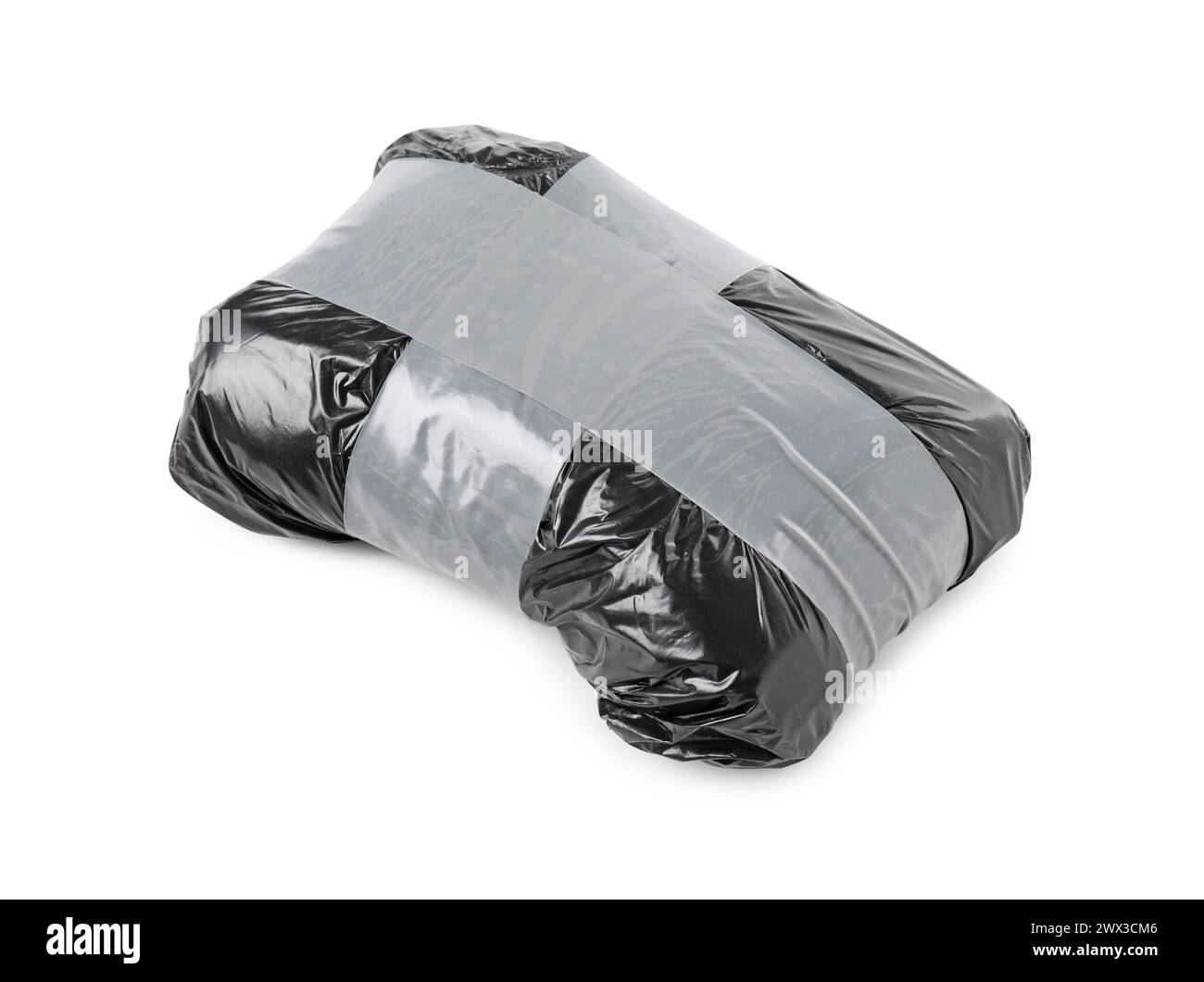 Package with narcotics isolated on white. Drug addiction Stock Photo ...