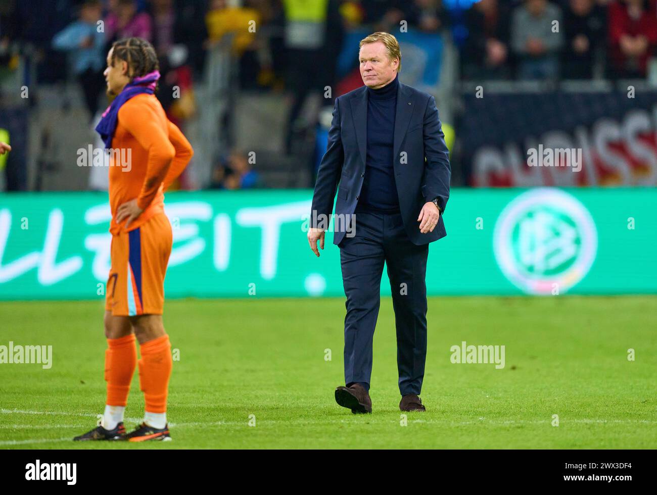Ronald Koeman, NL Trainer sad after the friendly match GERMANY ...