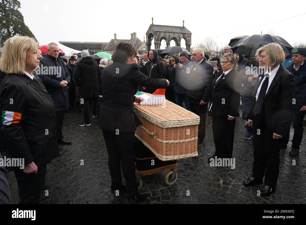The tricolour used to cover the casket of veteran republican Rose ...