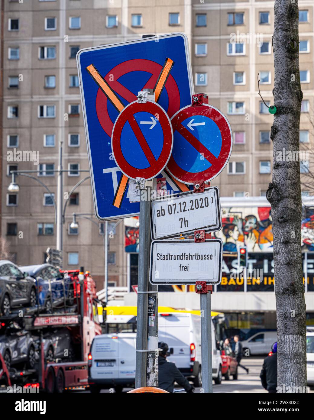 Confusion Of Traffic Signs, Berlin, Germany Stock Photo - Alamy