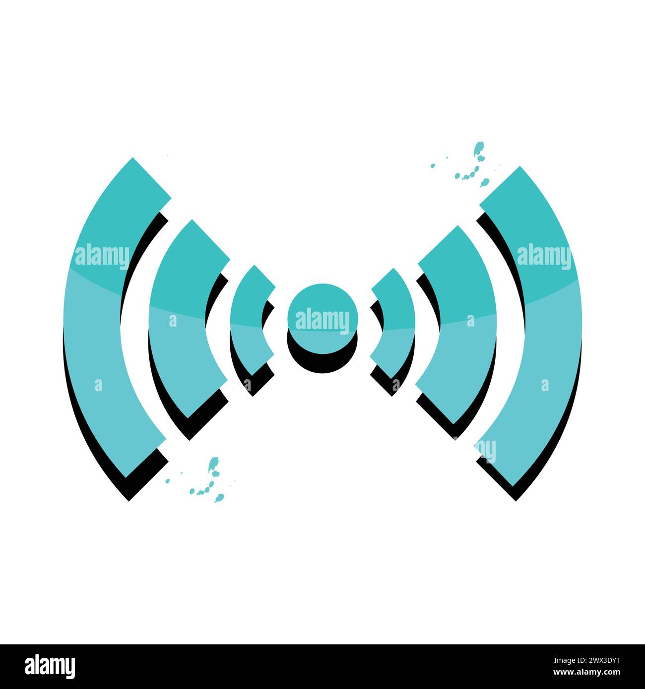 Wifi internet icon in comic style, Wifi router icon cartoon vector ...