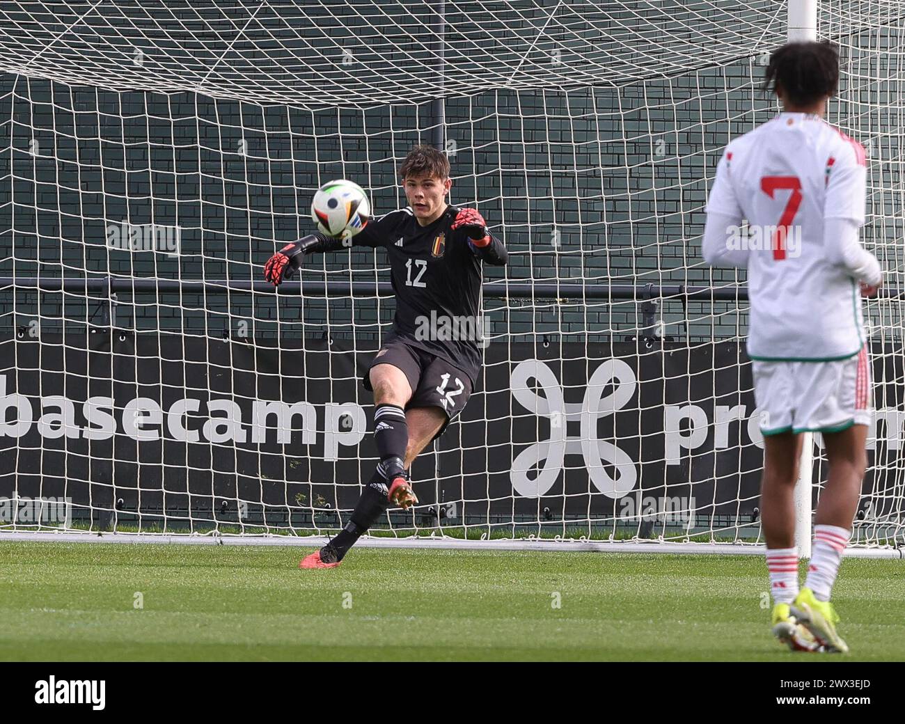 Tubize, Belgium. 25th Mar, 2024. goalkeeper Matt Lendfers (12) of ...