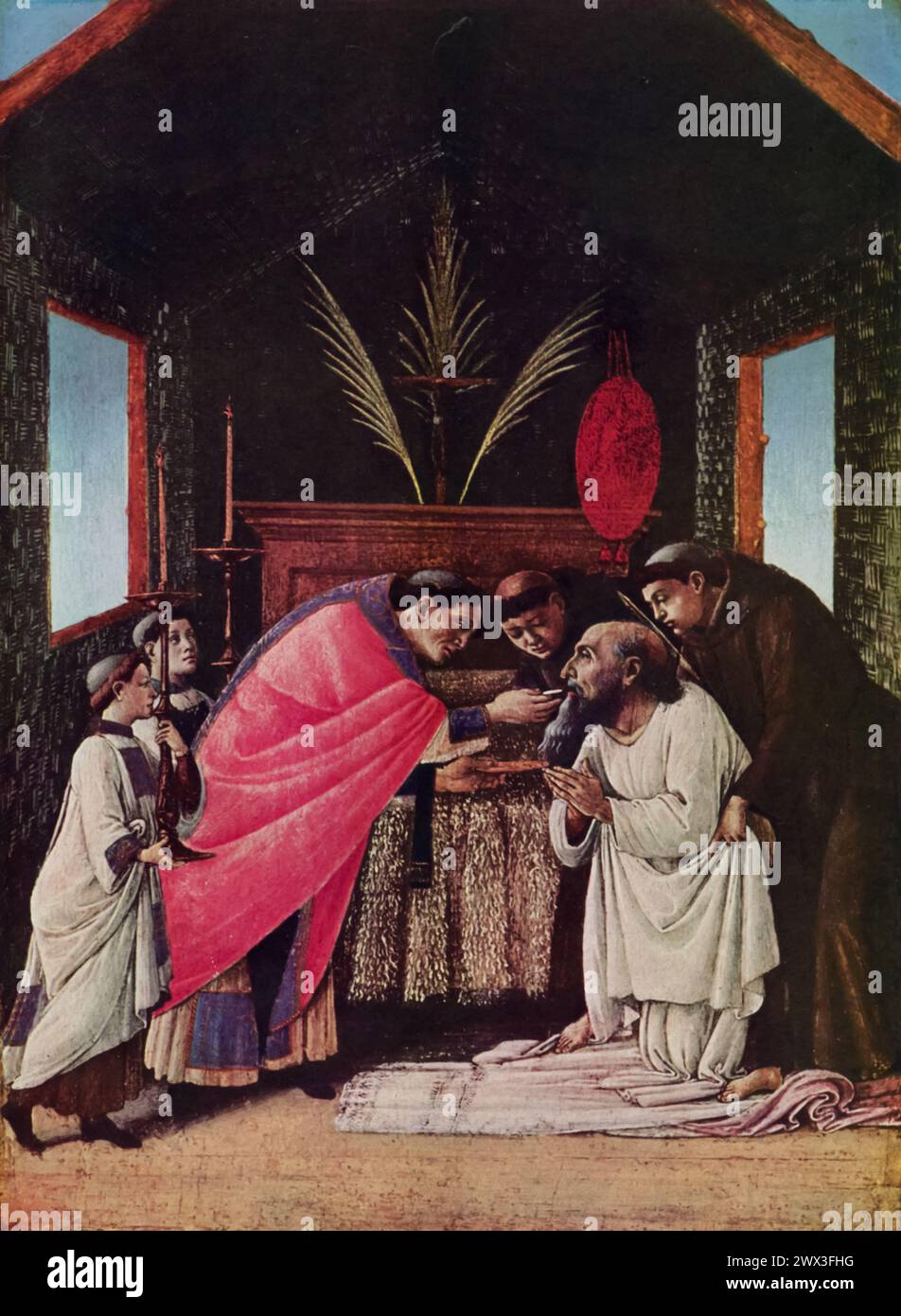 Sandro Botticelli's "The Last Communion of Saint Jerome" (circa 1494 ...