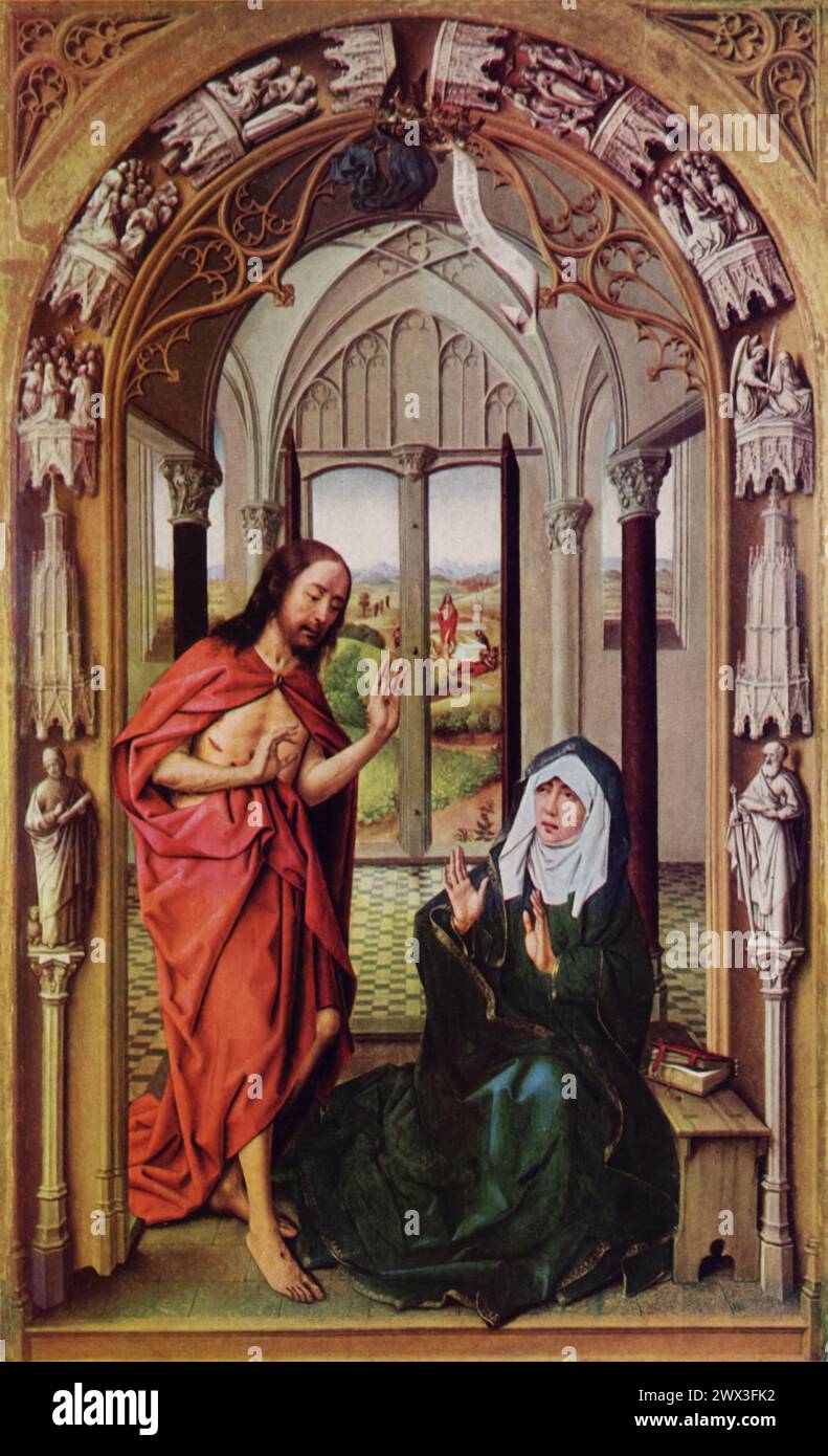 Rogier van der Weyden's "Christ Appearing to His Mother" (circa 1440): Located in the The ...