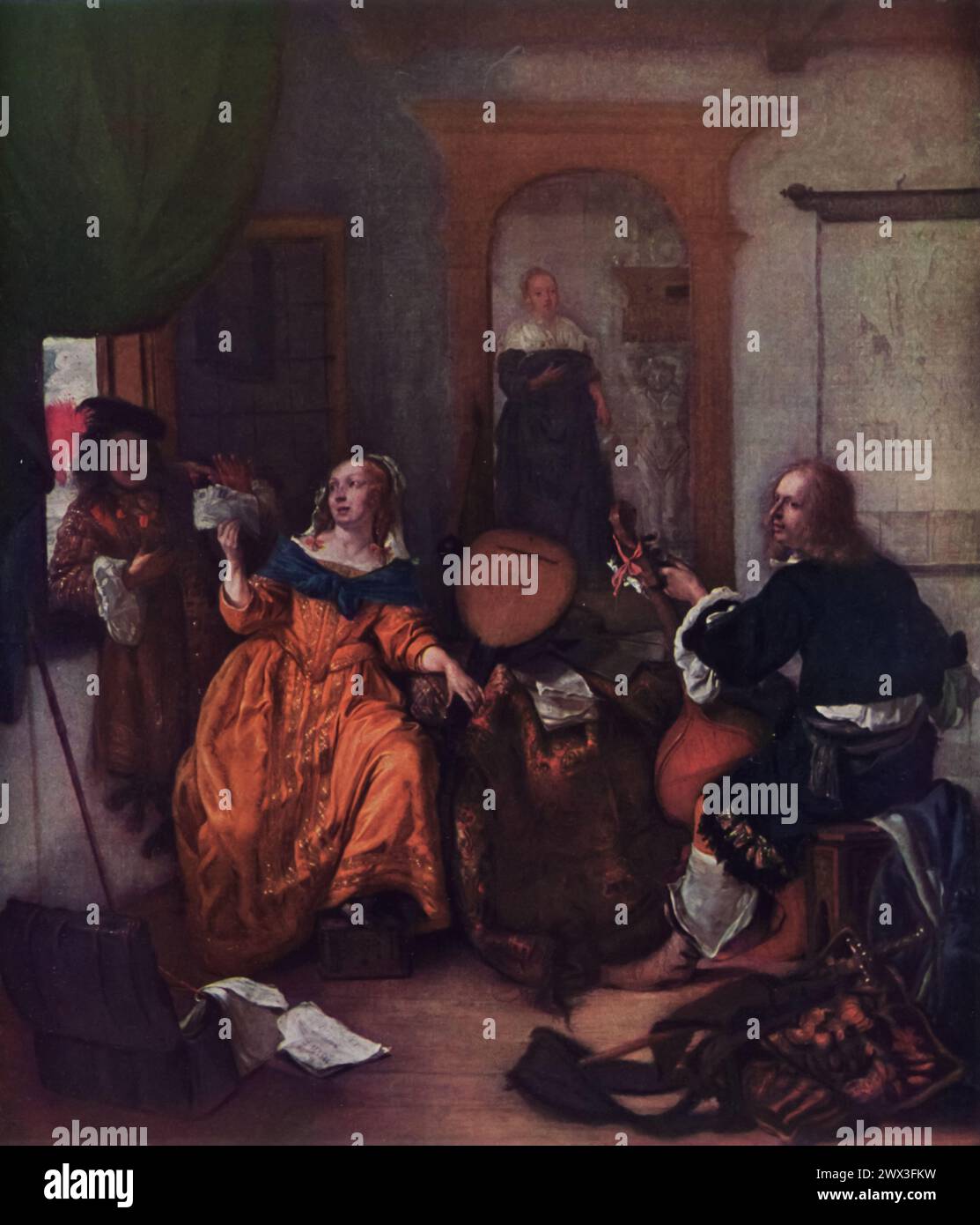 Gabriel Metsu's "The Musical Party" (Mid-17th Century): Part of The ...