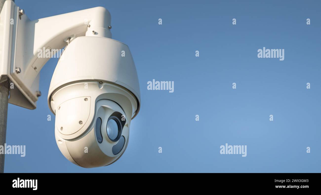 Metropolitan Monitor: Surveillance Camera on City Streets Stock Photo ...